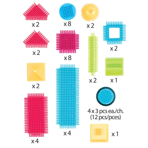 Bristle Blocks Bucket 50 Piece Set - Smart Kids Toys